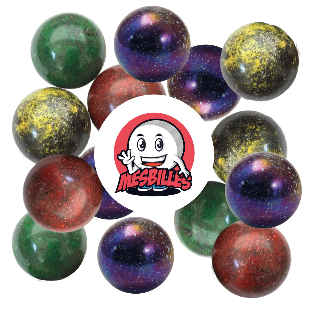 Grandes billes : bille boulard, bille baleine, billes mammouth, etc ...